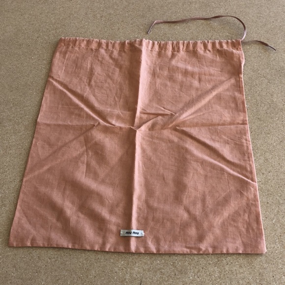Miu Miu | Bags | Miu Miu Prada Dusty Pink Dust Bag | Poshmark